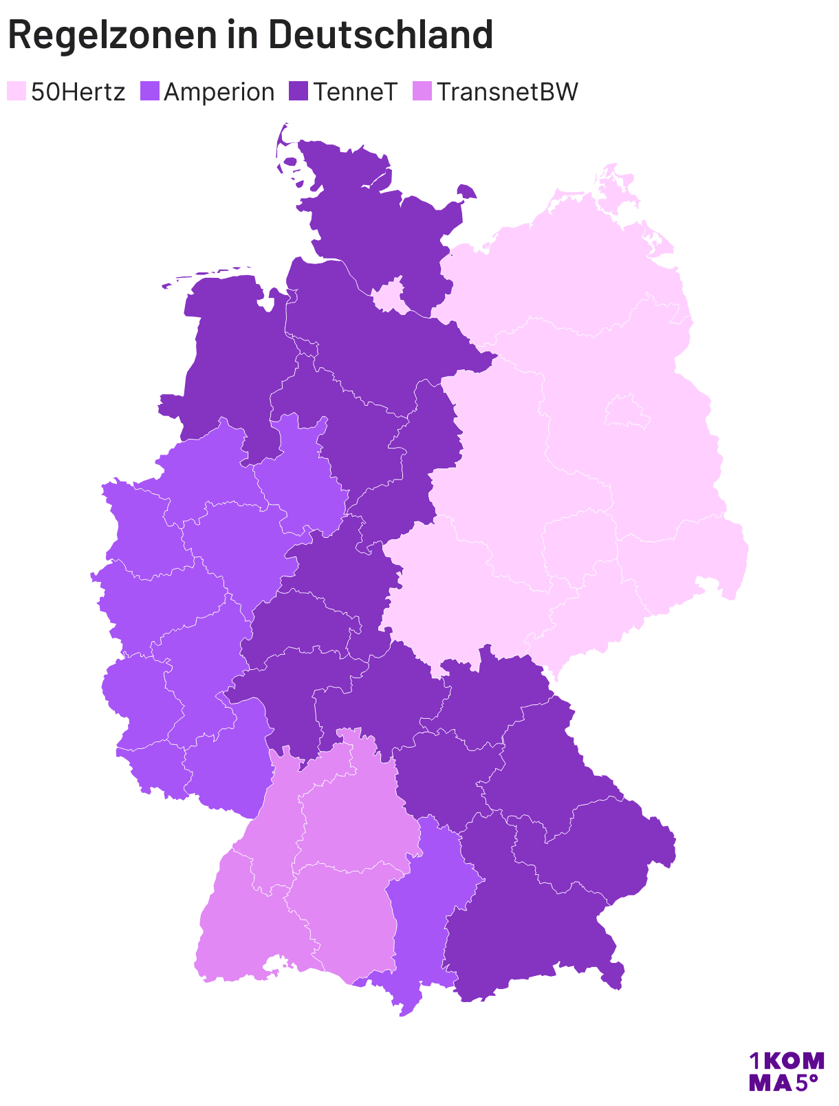 Die Regelzonen für Strom in Deutschland verstehen